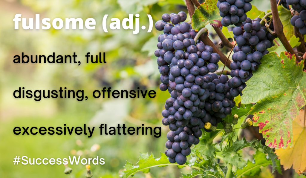 Word Story: Fulsome - Right Touch Editing